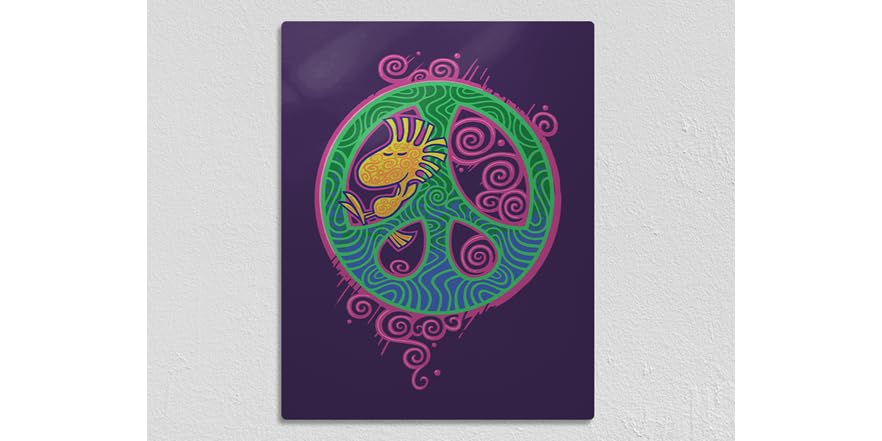 Peace Bird II 11" x 14" Metal Poster