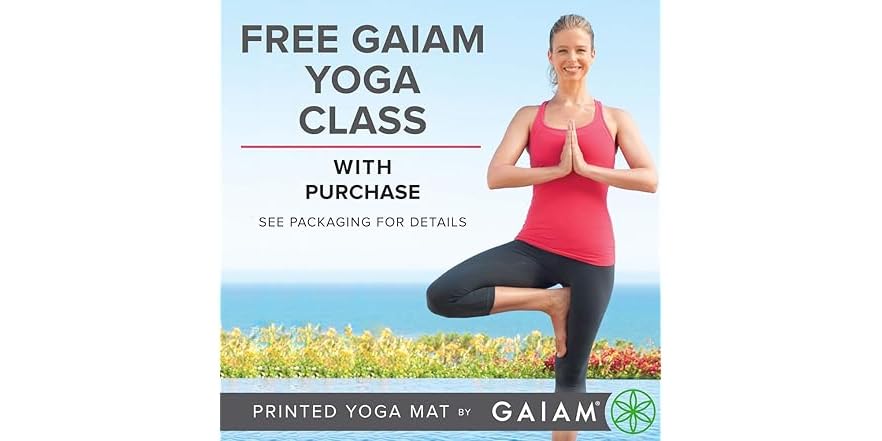 Gaiam Yoga Mat Premium 5mm Thick