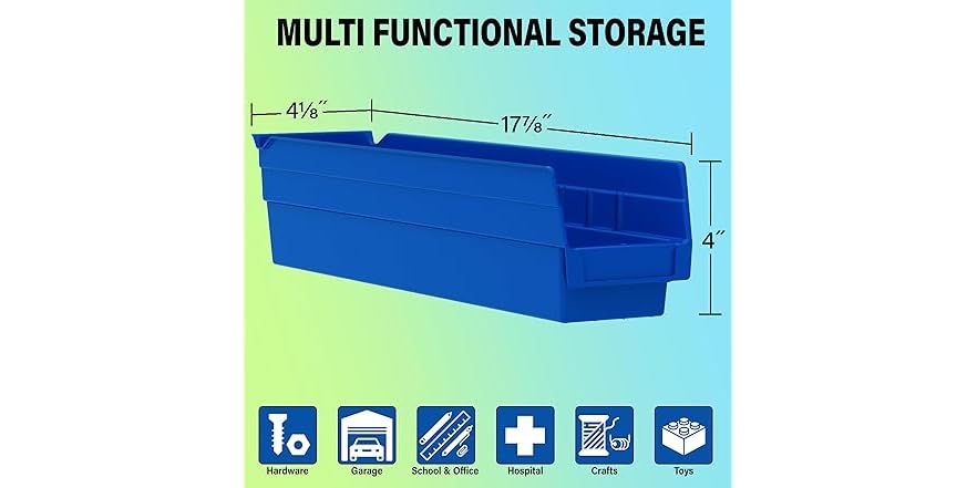 Akro-Mils Plastic Storage Bin Containers 12PK