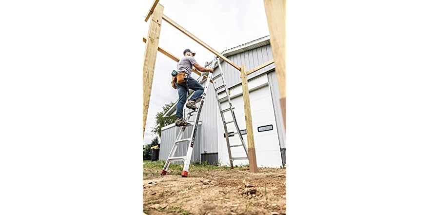 Lift Ladders 22 ft. Reach Aluminum Multi-Position Ladder