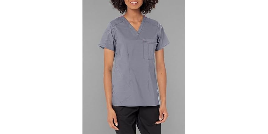 WonderWink Women's Pewter Scrub Top (M)