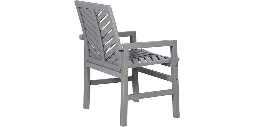 Walker Edison Chevron Wood Chair Set