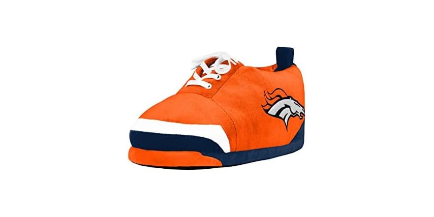 NFL Broncos Plush Sneaker Slipper