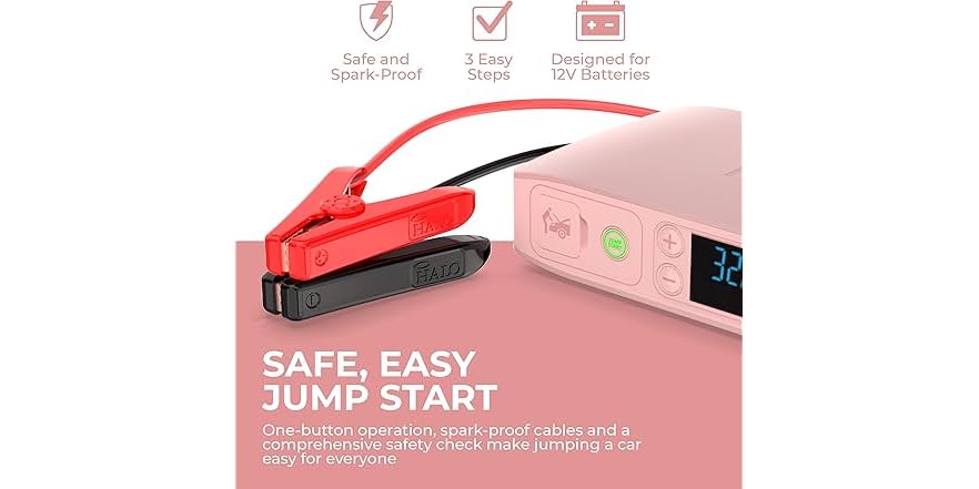 HALO Bolt Air+ 55500 Portable Powerbank & Car Battery Jump Starter