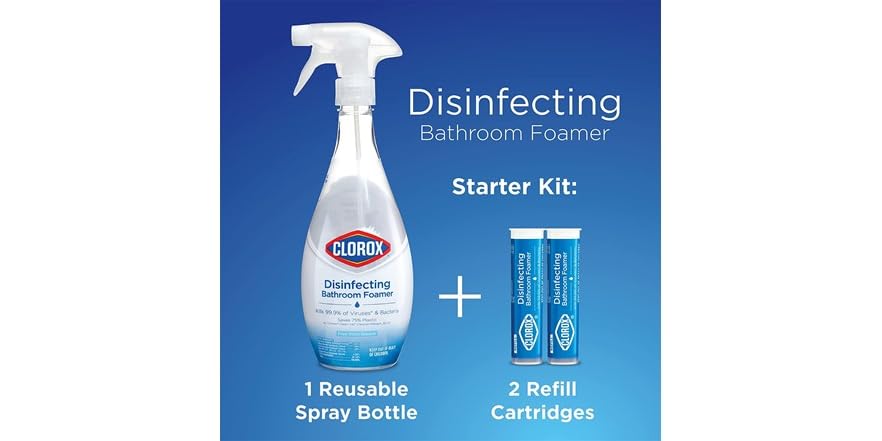 Clorox Disinfecting Bathroom Foamer Starter Kit 874967