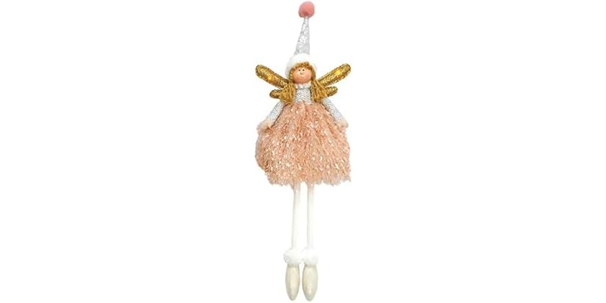 18" Seated Pink Whimsy Angel