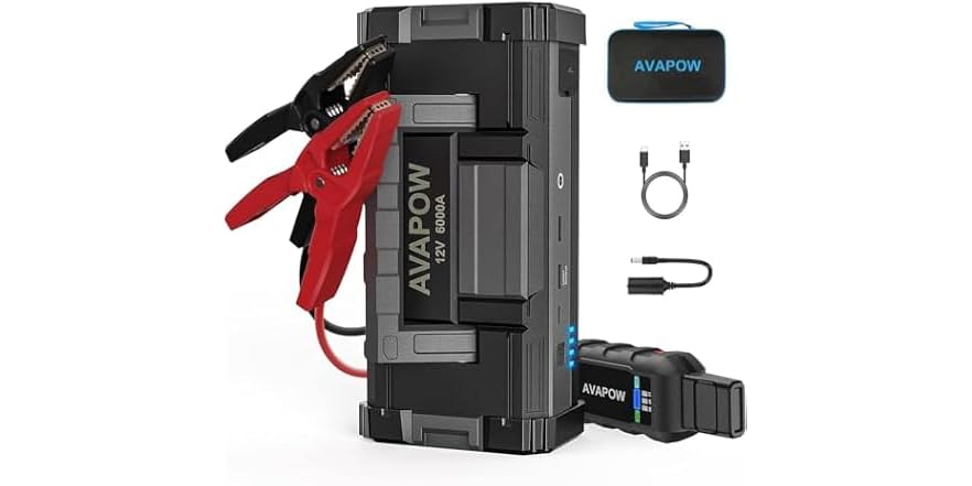 AVAPOW 6000A Car Battery Jump Starter
