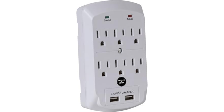 Office+Style Surge Protector (2 Pack)