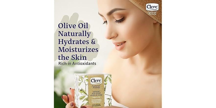 CLERE Natural Olive Oil Soap Bar