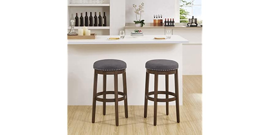 Ball & Cast Swivel Backless Bar Stools
