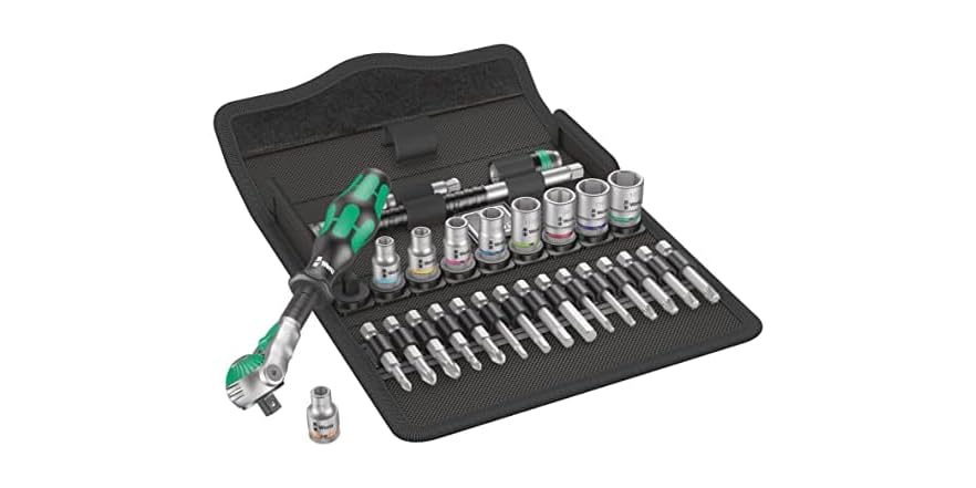 Wera Zyklop 28pc Imperial Speed Ratchet Set 1/4in
