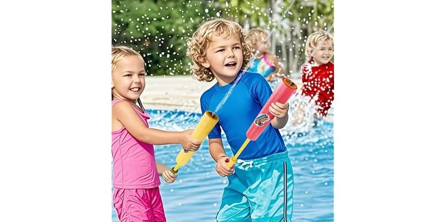 9 Pack Water Guns Pool Toys - Water Shooters