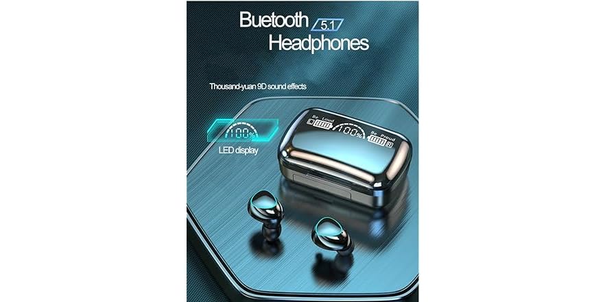 NIUTA Bluetooth Wireless Earbuds, 136Hr Playtime & IPX7 Waterproof