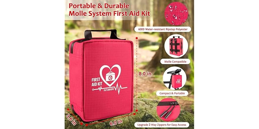 First Aid Kit with Labelled Compartment