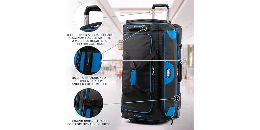 Travelpro 30" Drop Bottom Rolling Duffel