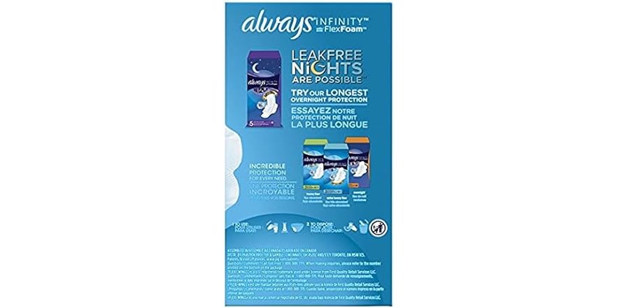 (3Pk) Always Infinity Maxi Pads, Regular