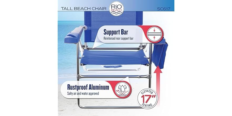 Rio Beach 4-Position Beach Chair 2-Pack