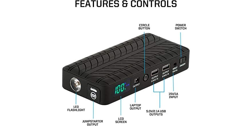Rugged Geek RG1000 Safety Jump Starter