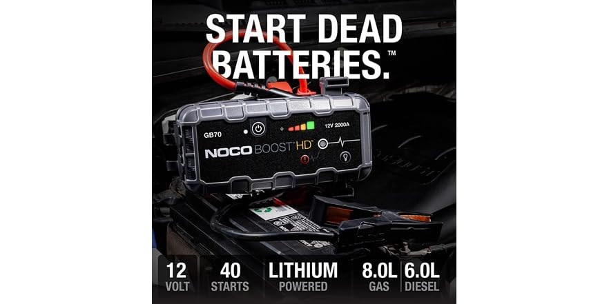 NOCO Boost HD GB70 2000A Jump Starter Box
