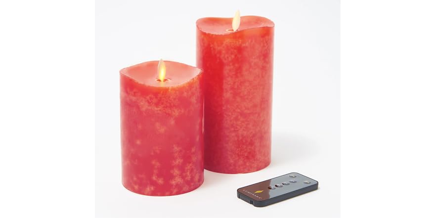 Luminara Mottled Wax 5" and 7" Pillars