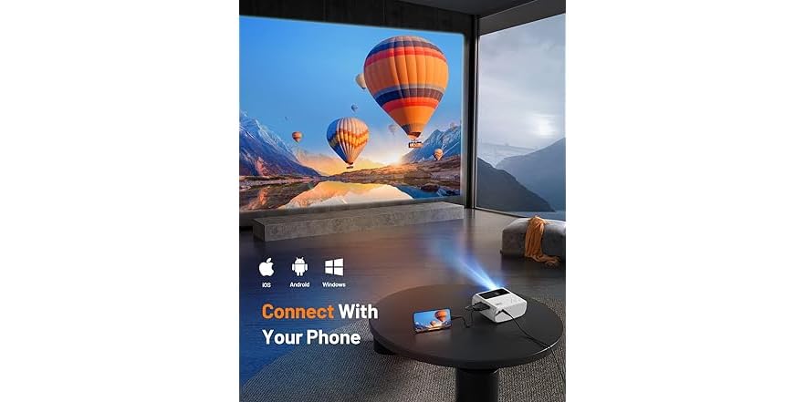 Cibest 1080P Full HD Portable 1080P Mini Projector (2023)