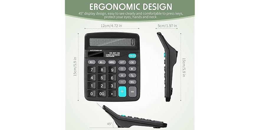 Konohan 8 Pieces 12-Digit Calculator