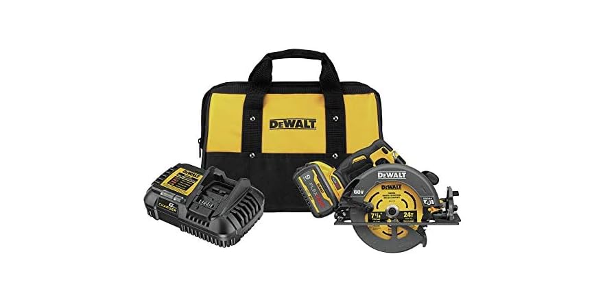 DEWALT DCS578X1 FLEXVOLT 60V MAX* Saw Kit 7.25in