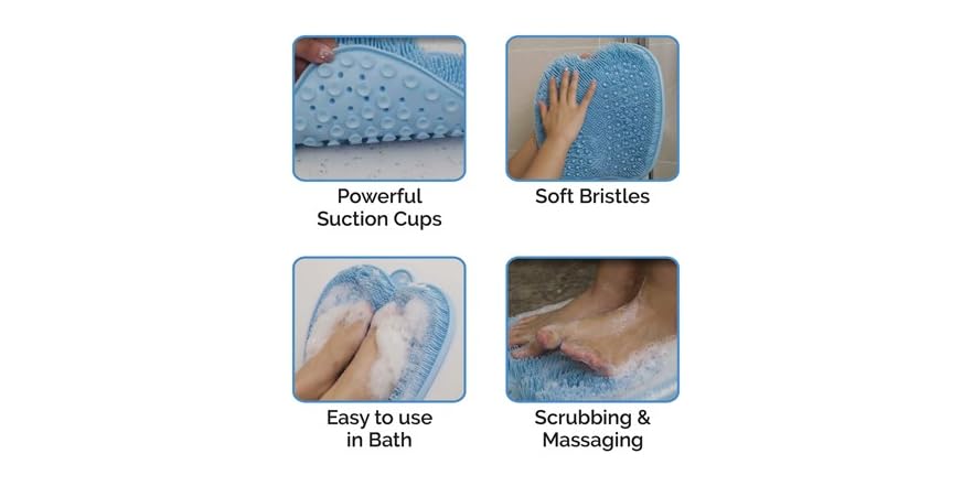 Silicone Shower Foot Scrubber