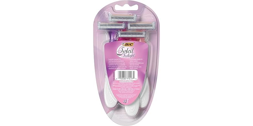 Bic Soleil Shaver Lavander 4ct