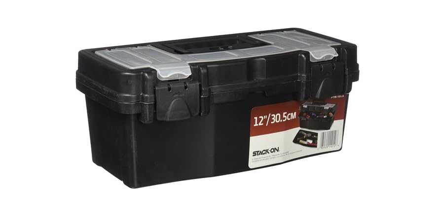 Stack-On 12-Inch Plastic Tool Box