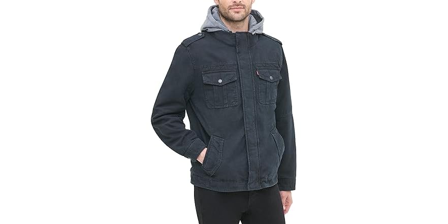 Levi's Men's Washed Cotton Military Jack