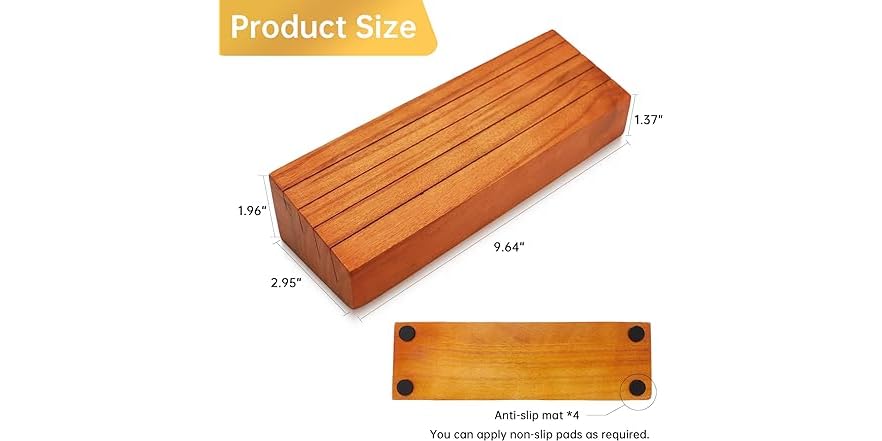 Set of 4 Wood Card Deck Organizer Stands