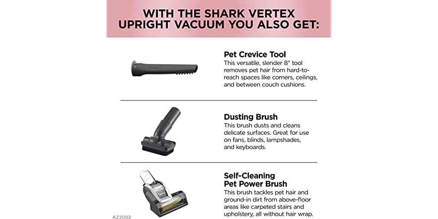 Shark SHARK AZ2002 Shark AZ2002 Vertex Powered Silver (Open Box)