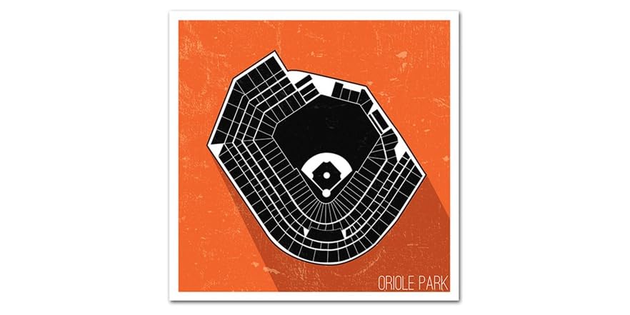 MLB Stadium Seating Map Poster, 2 Sizes