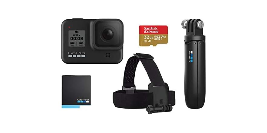 (NEW) GoPro HERO8 Black Retail Bundle