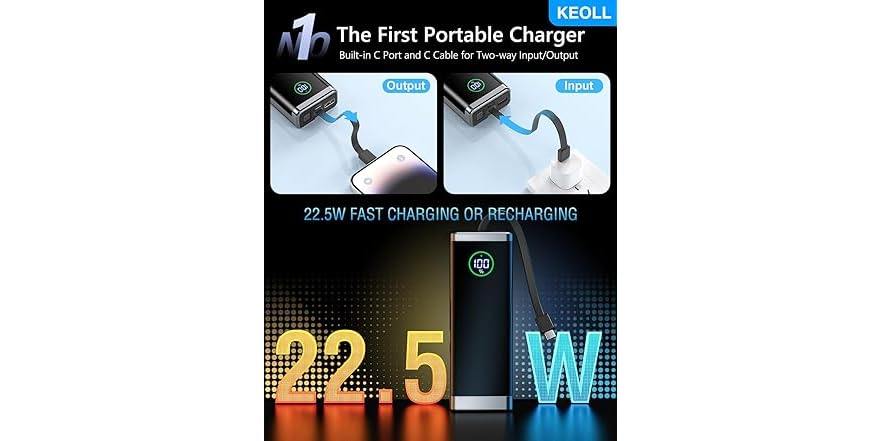 KEOLL Portable 40000mAh Power Bank