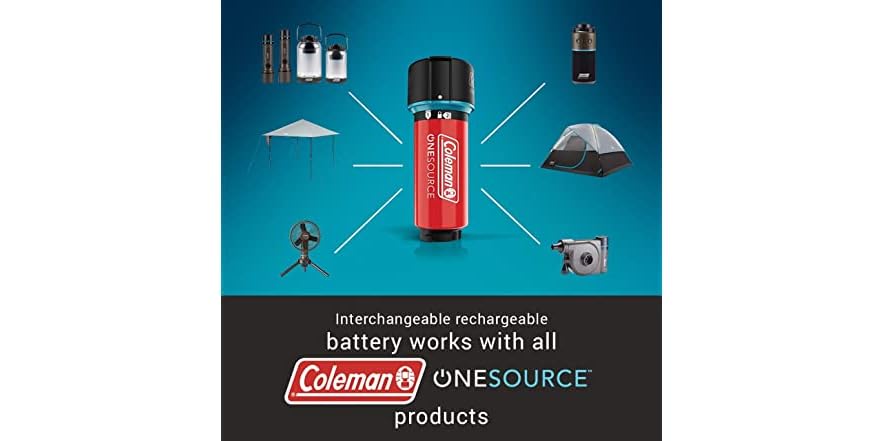 Coleman OneSource Rechargeable Battery 4 Pack