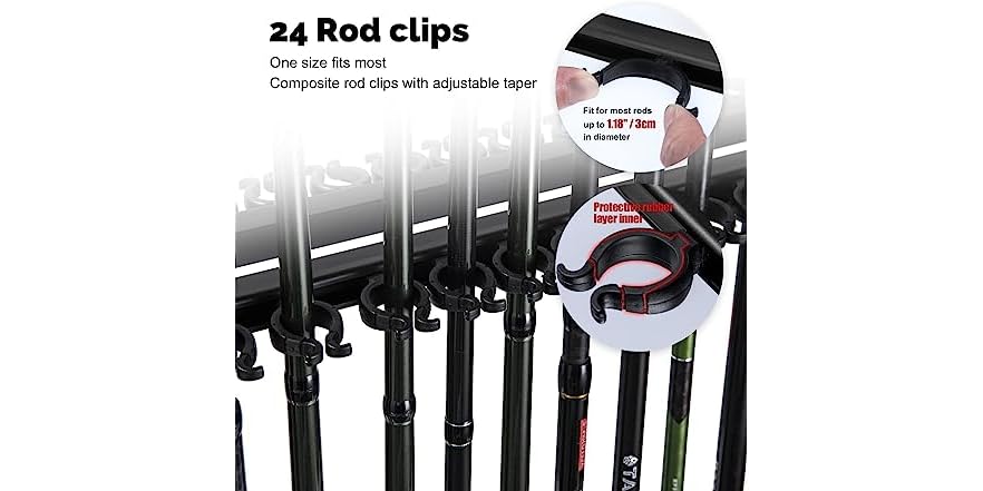 Fishing Rod Holder 24 Slots