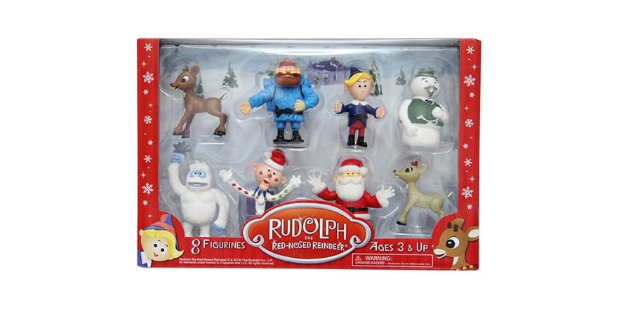 Rudolph Main Characters 8-Piece Figurine Set