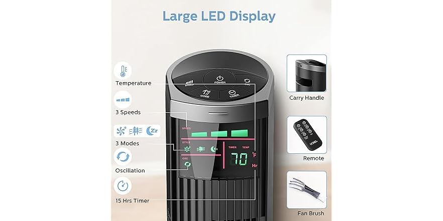 HealSmart 36 Inch Bladeless Fan