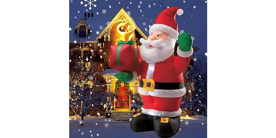 8FT Inflatable Santa Claus W/ LED's