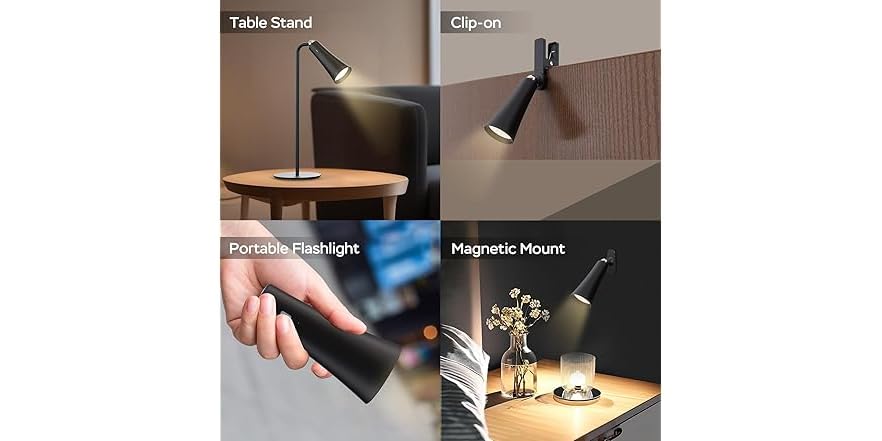 Arttty 4-in-1 Magnetic LED Desk Lamp
