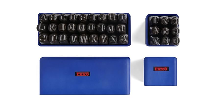 36-pc 1/4" Letter & Number Stamp Set