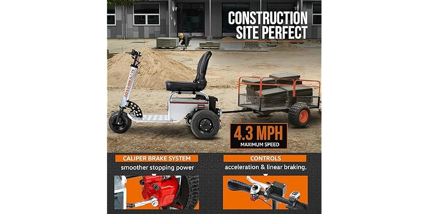 SuperHandy GUO098 Electric Tugger Cart