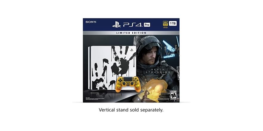 PlayStation 4 Pro 1TB Limited Edition Console - Death Stranding Bundle