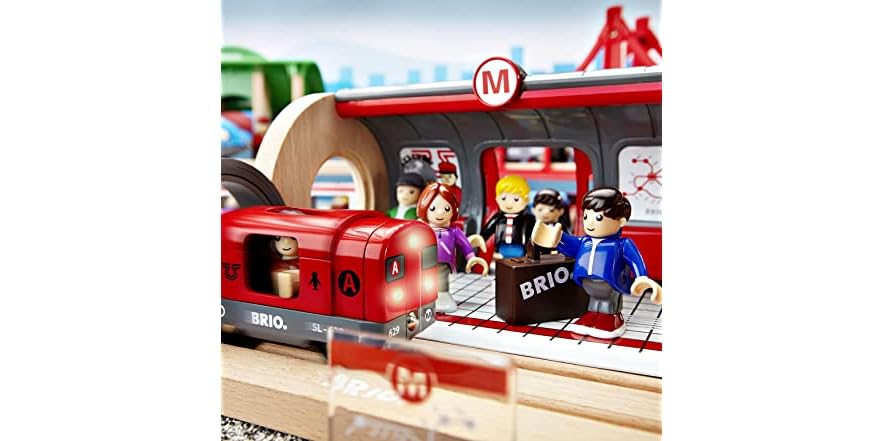 Brio 33513 Metro Railway Set, 20 Piece