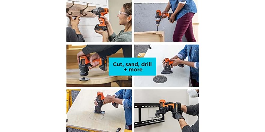 BLACK+DECKER MATRIX 20V MAX* Cordless 8-Tool Combo Kit