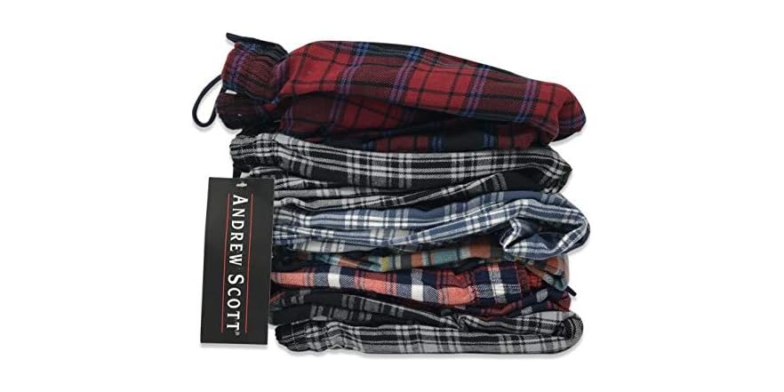 ANDREW SCOTT Mens 3 Pack Pajama Pants