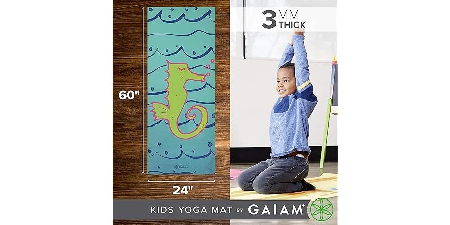 Gaiam Kids Yoga Mat Exercise Mat