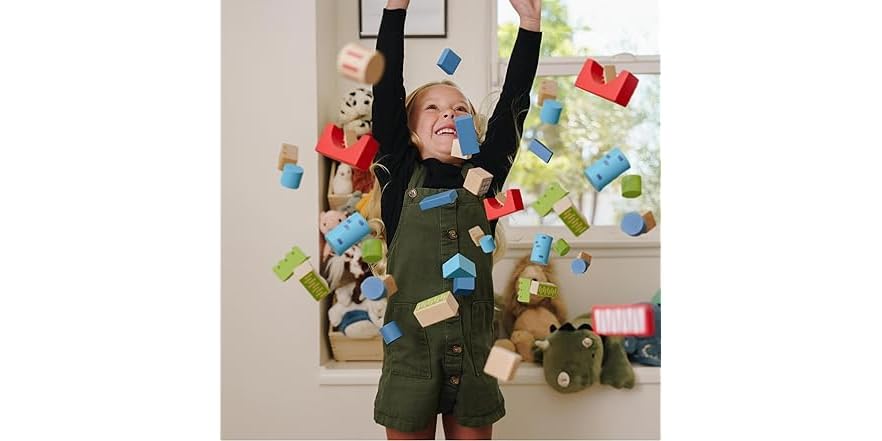 Discovery Kids Wood Castle Blocks Set